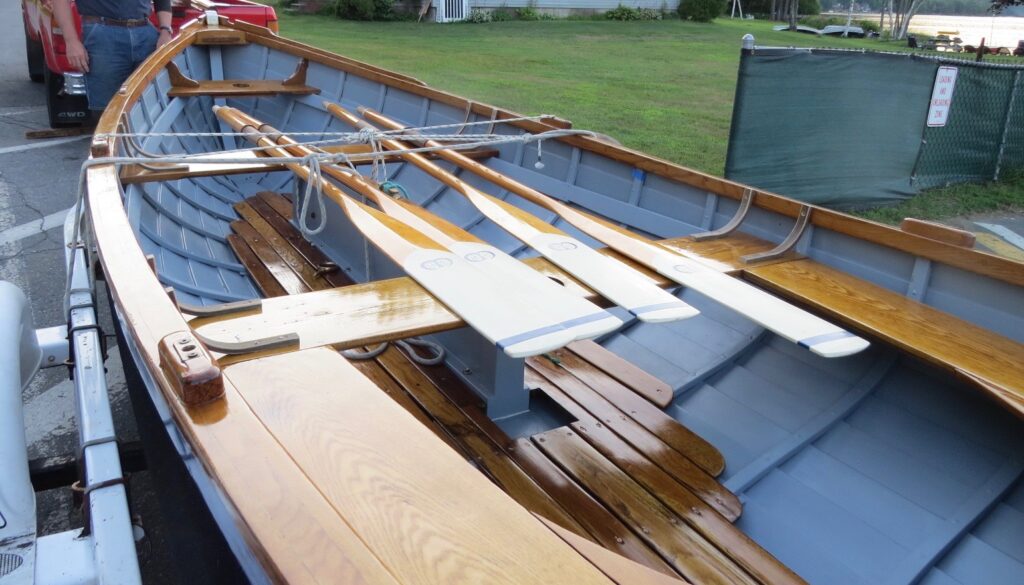 Newfoundlan Trap Skiff Repair - Patti Millette Rob Rogers • Rare Woods USA